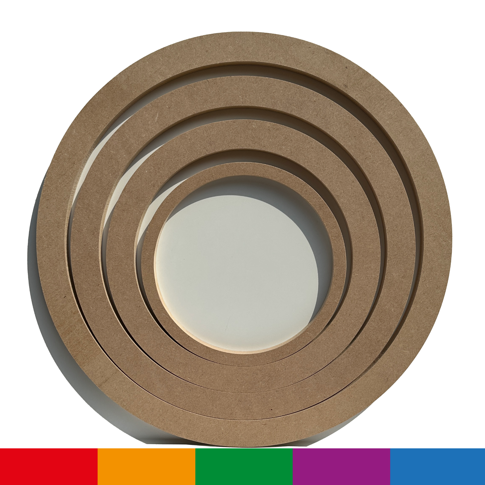 18mm MDF Circle Hoop Craft Blank 10cm to 60cm Wooden Round Ring Wreath ...