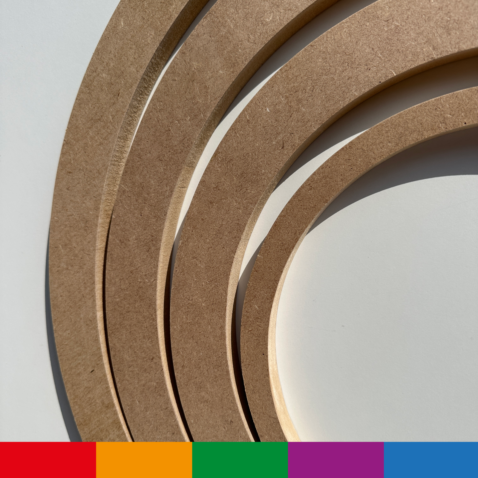 18mm MDF Circle Hoop Craft Blank 10cm to 60cm Wooden Round Ring Wreath ...